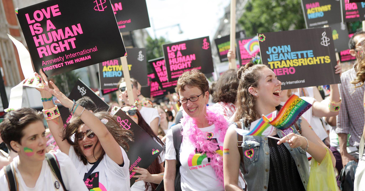 Amnesty at Pride in London | Amnesty International UK