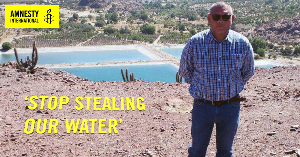 'Stop stealing our water'