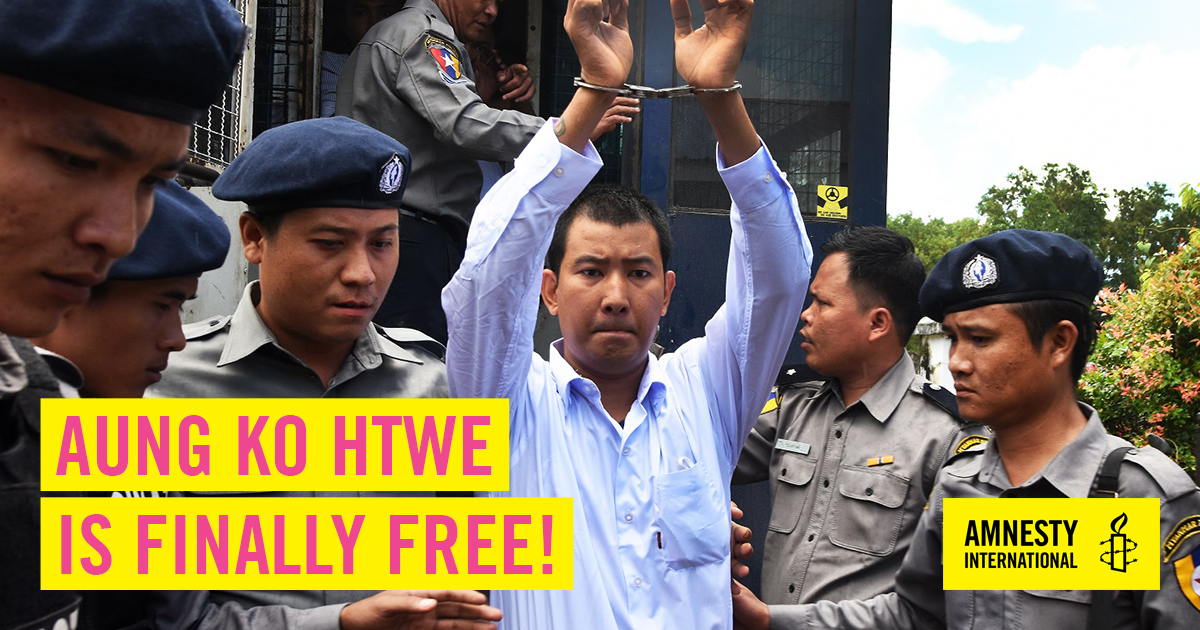 Aung Ko Htwe is free!