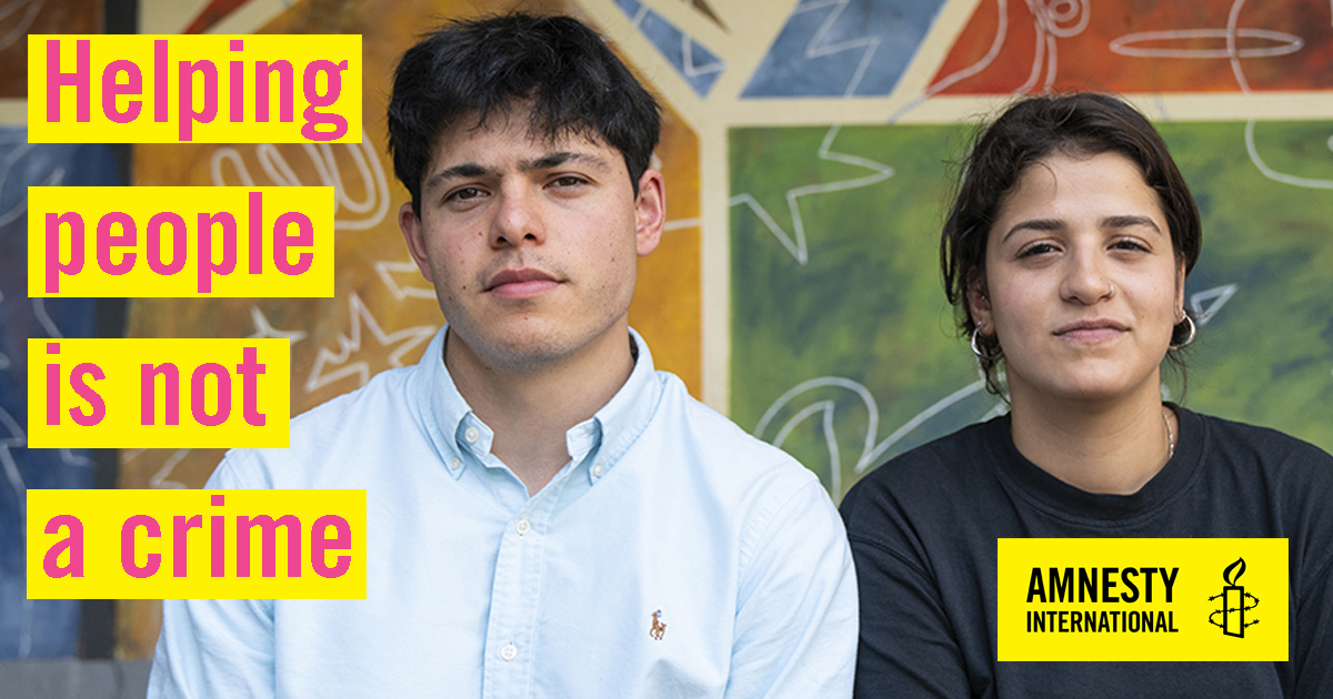 Since when is helping others a crime?