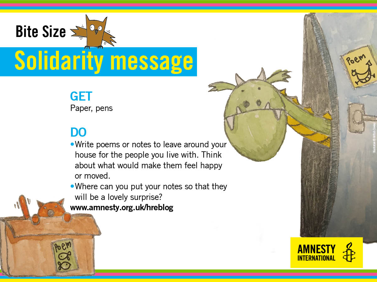 Solidarity Message - Bite Size Activity