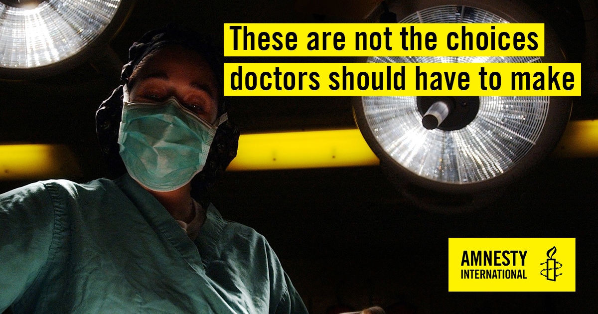 These are not the choices doctors should have to make.