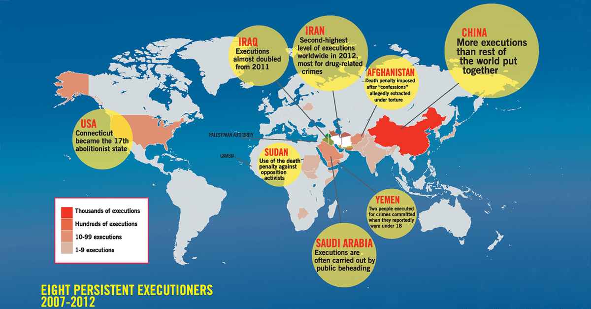 Reporting on the death penalty: executions in 2012 | Amnesty ...